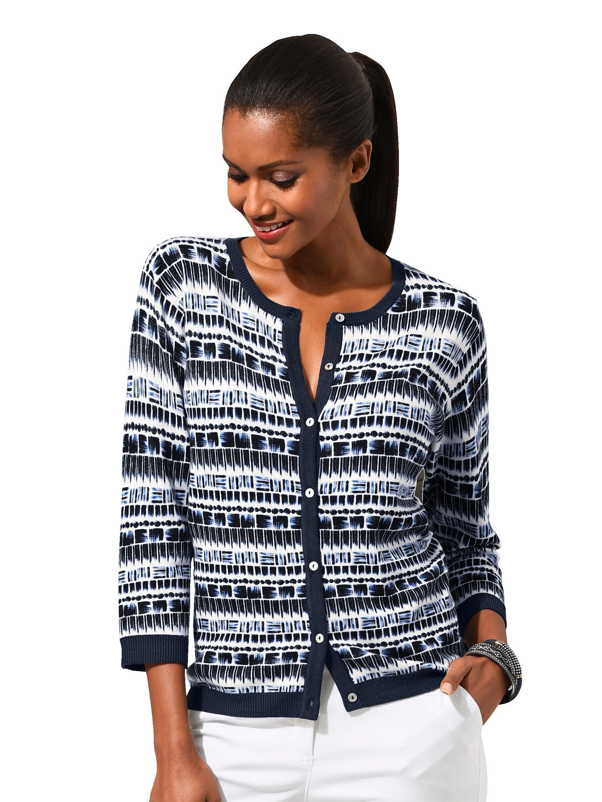 Alba Moda Cardigan Mit Exklusivem Alba Moda Print Otto