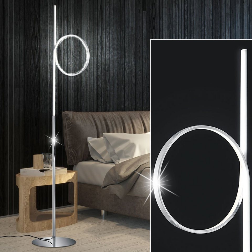 Trio Leuchten Led Stehlampe Led Leuchtmittel Fest Verbaut Warmweiß