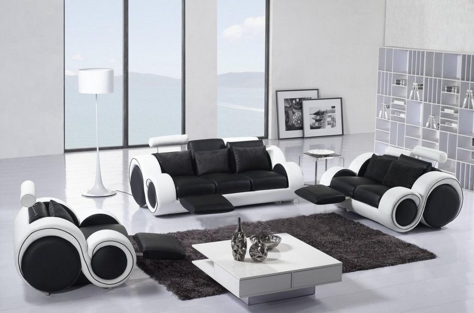 Jvmoebel Sofa Designer Moderne Sofagarnitur 311 Sitzer Luxus Möbel