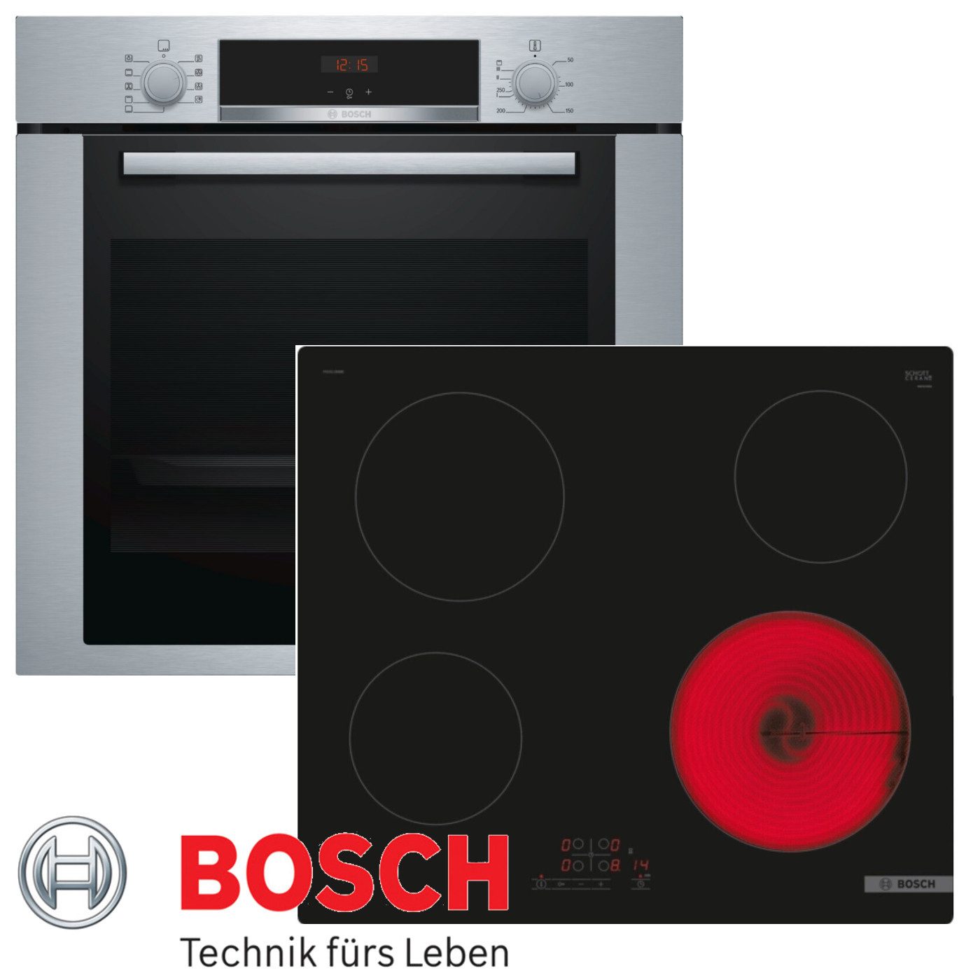 Bosch Backofen Set Autarkes Herdset Backofen Bosch 3d Heißluft