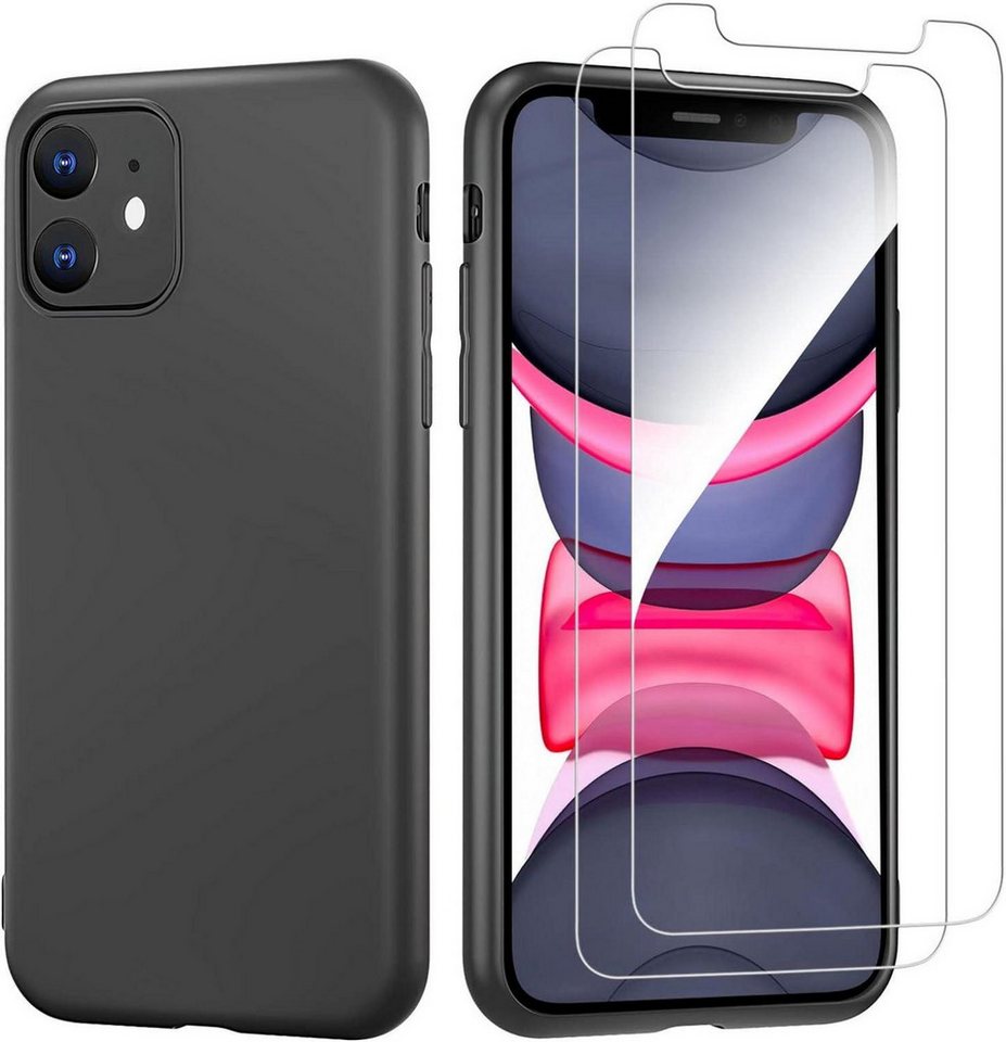 Luxuskollektion Displayschutzglas Iphone 11 Hülle Ultra Thin Schwarz