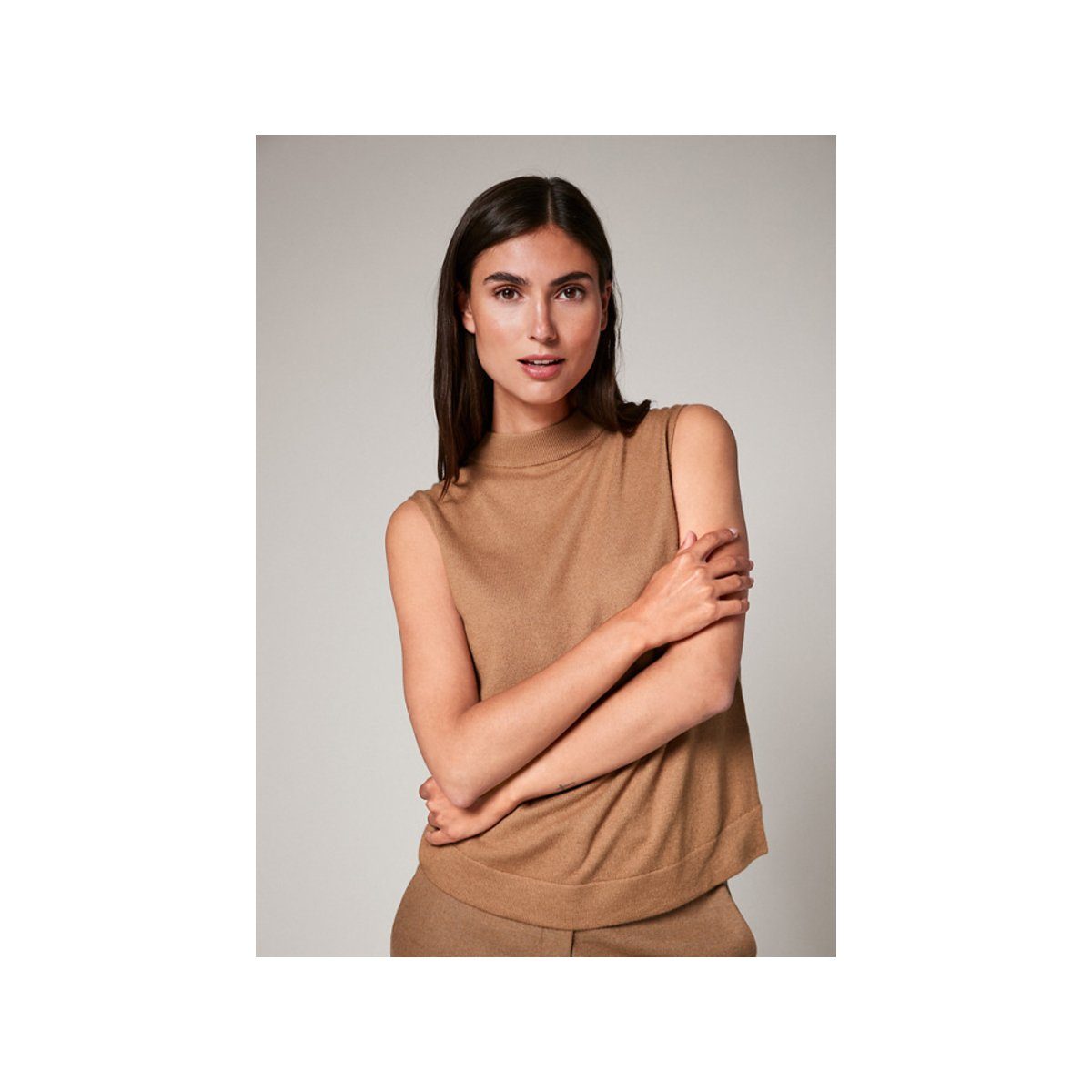 Comma Pullunder beige regular fit (1-tlg)