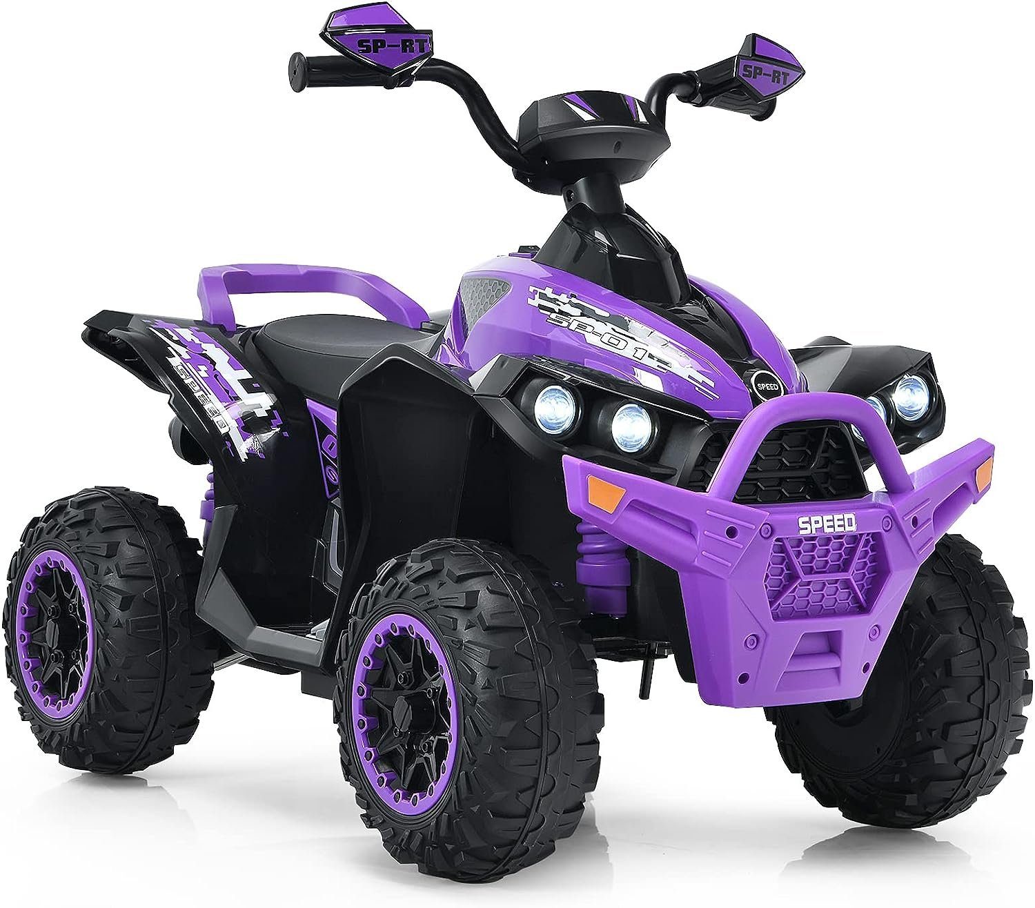 KOMFOTTEU Elektro-Kinderquad 12V, für Kinder 3–8 Jahre alt, bis 35 kg