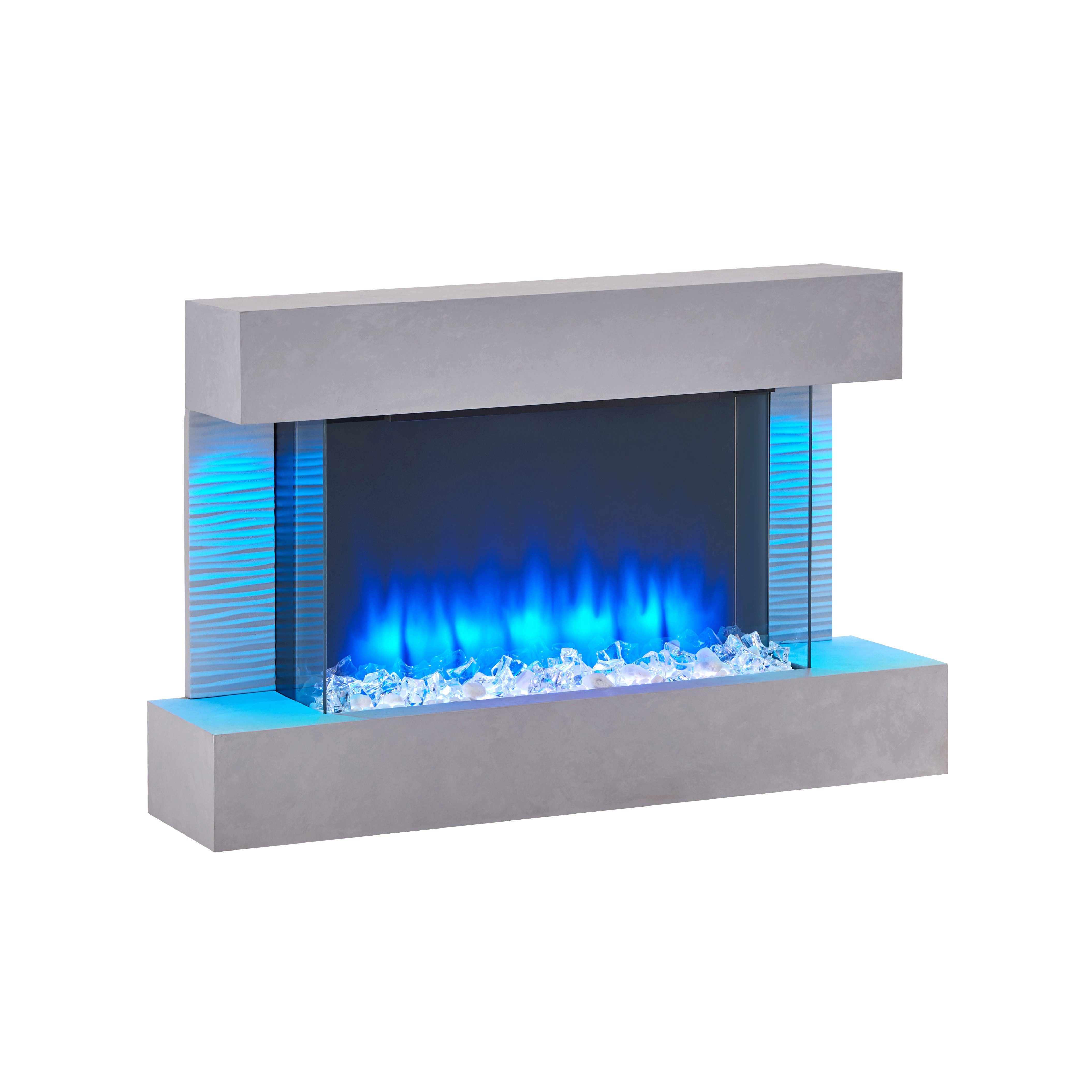 Balderia Elektrokamin Aieda, 3D-Flammeneffekt, LED-Beleuchtung ...