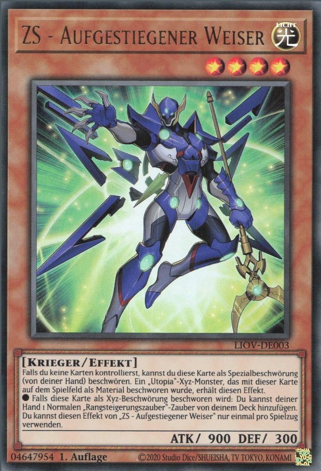 Recollectibles Sammelkarte Yugioh Karte Zs Aufgestiegener Weiser