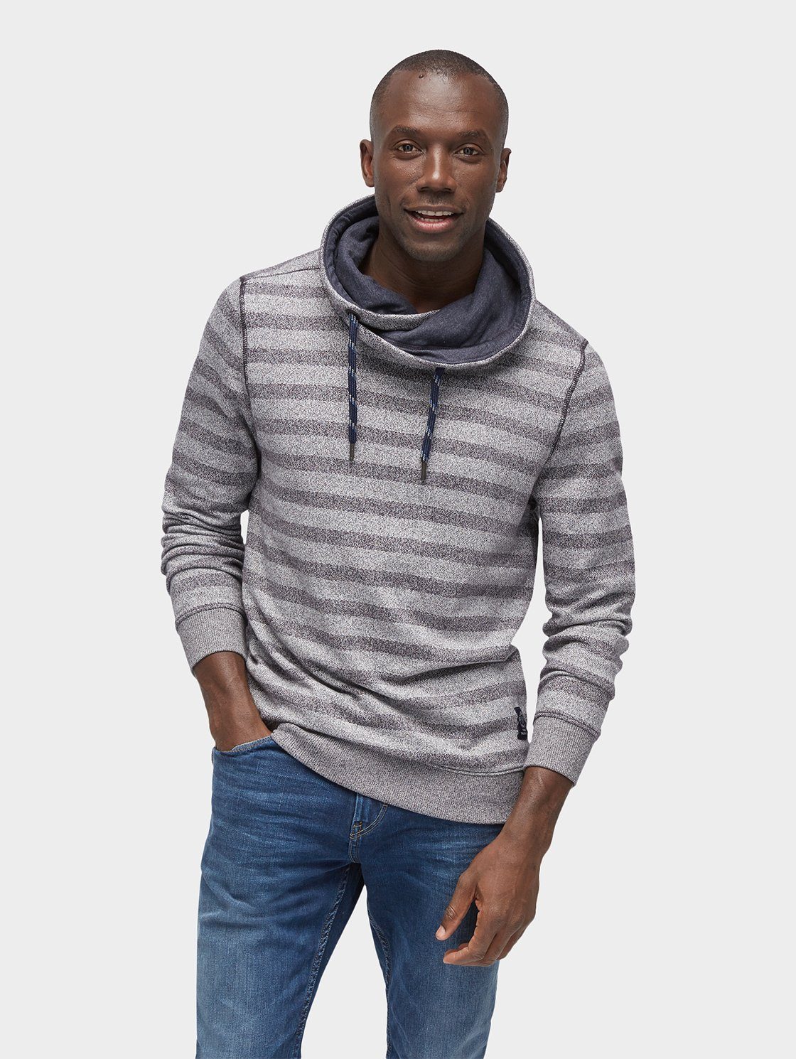Tom Tailor Sweatshirt Gestreiftes Sweatshirt Langärmlig Mit