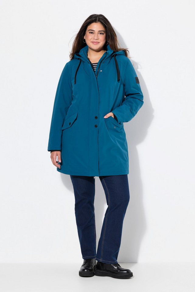 Ulla Popken Softshelljacke Hyprar Long Softshelljacke Kapuze