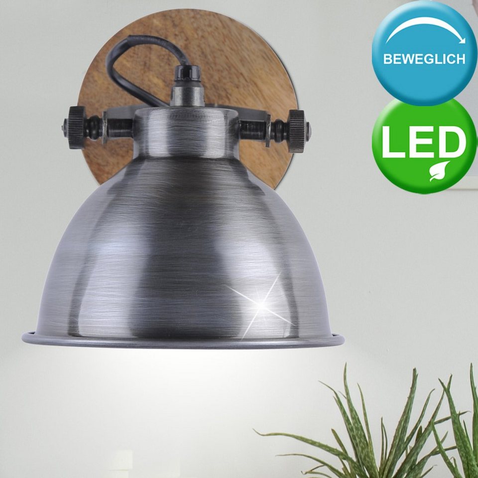 Etc Shop Led Wandleuchte Leuchtmittel Inklusive Warmweiß Retro Wand