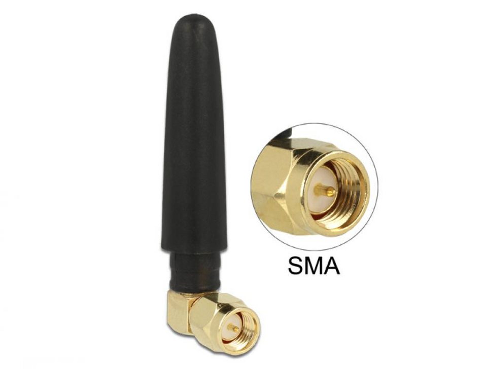 Delock ISM 433 MHz Antenne SMA 1 dBi omnidirektional flexibel schwarz ... Delock ISM 433 MHz Antenne SMA 1 dBi omnidirektional flexibel schwarz ...