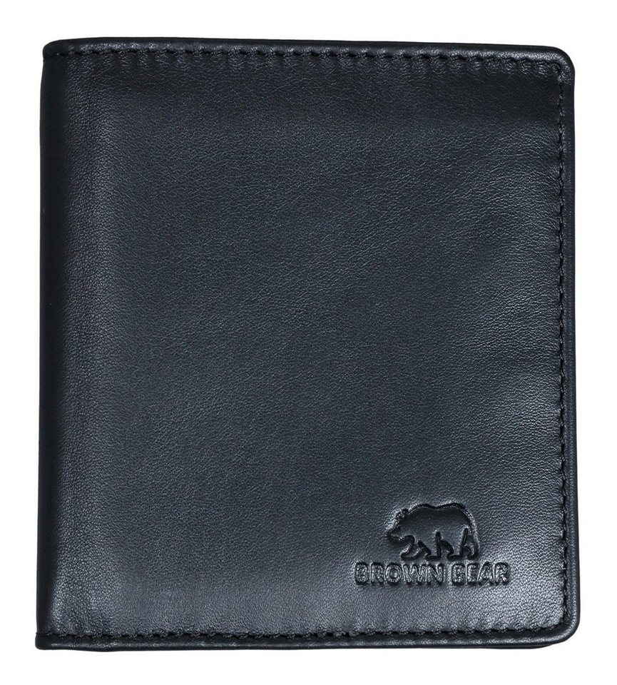Brown Bear Geldbörse Modell Tim Kleines Hochformat Echtleder Rfid