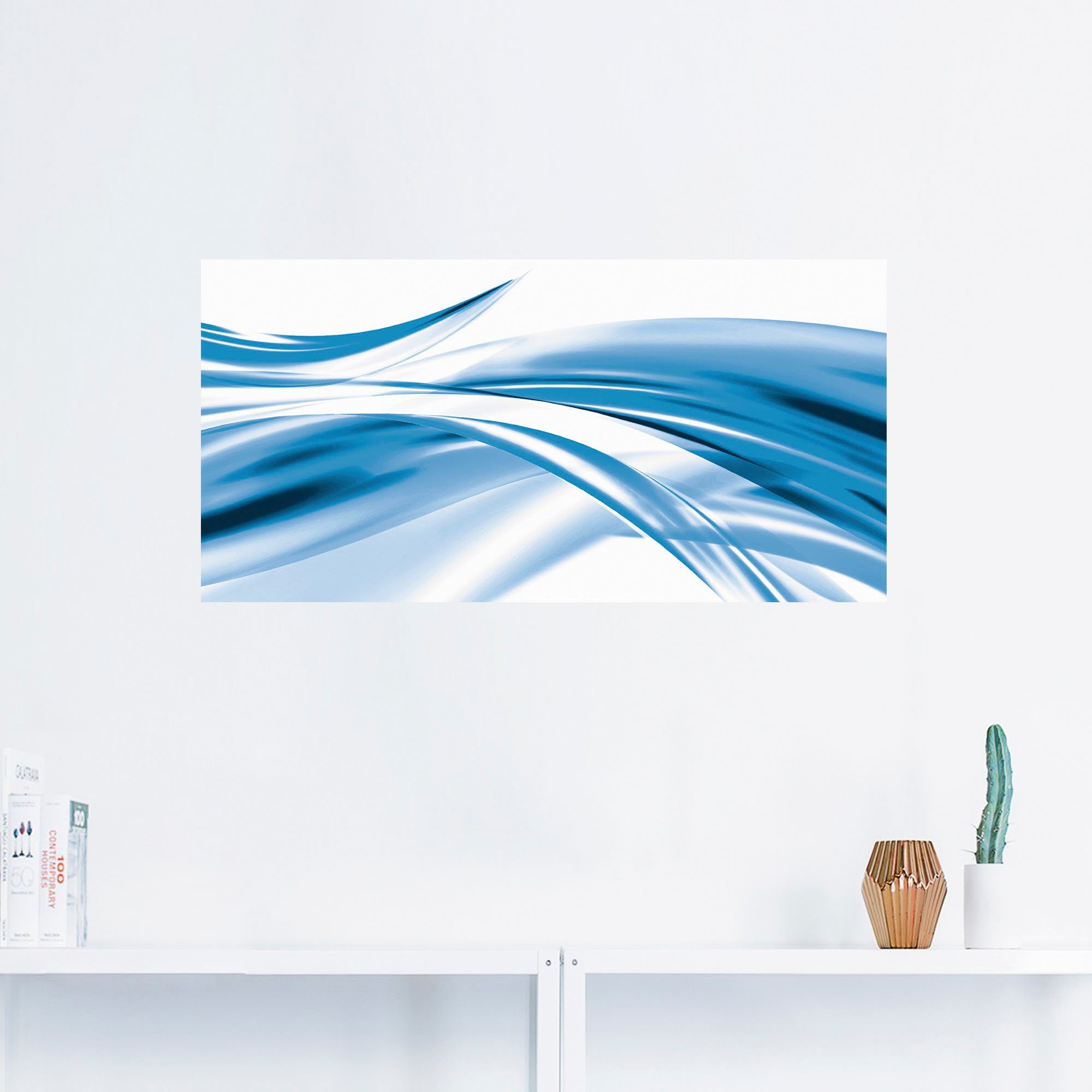 Artland Wandbild Schöne Welle Abstrakt Gegenstandslos 1 Stück