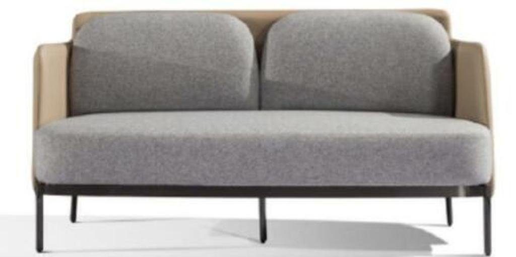 Jvmoebel Sofa Klassischer Grauer Stil 2 Sitzer Sofa Möbel Gepolsterte
