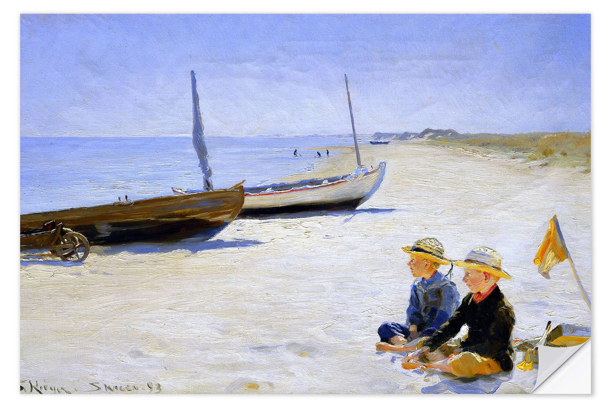 Posterlounge Wandfolie Peder Severin Krøyer Jungen Am Strand Von
