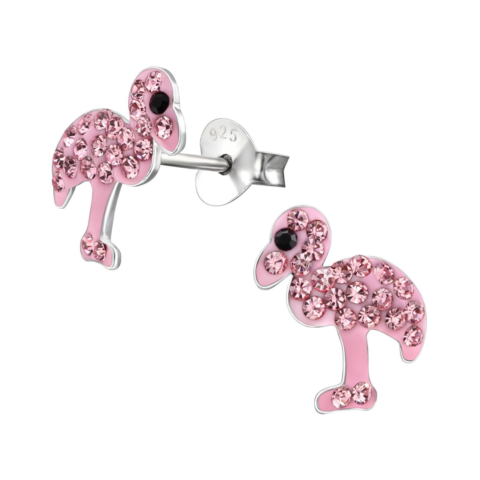 Monkimau Ohrring Set Flamingo Ohrringe Aus 925 Silber Hypoallergen