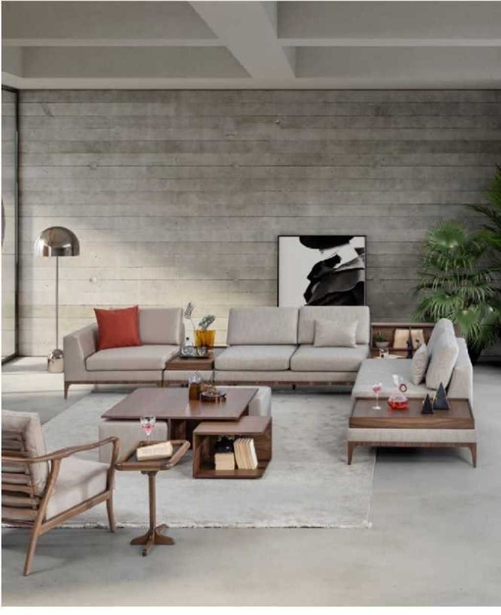 Jvmoebel Ecksofa Wohnzimmer Ecksofa L Form Holz Eckgarnitur Sofa 1