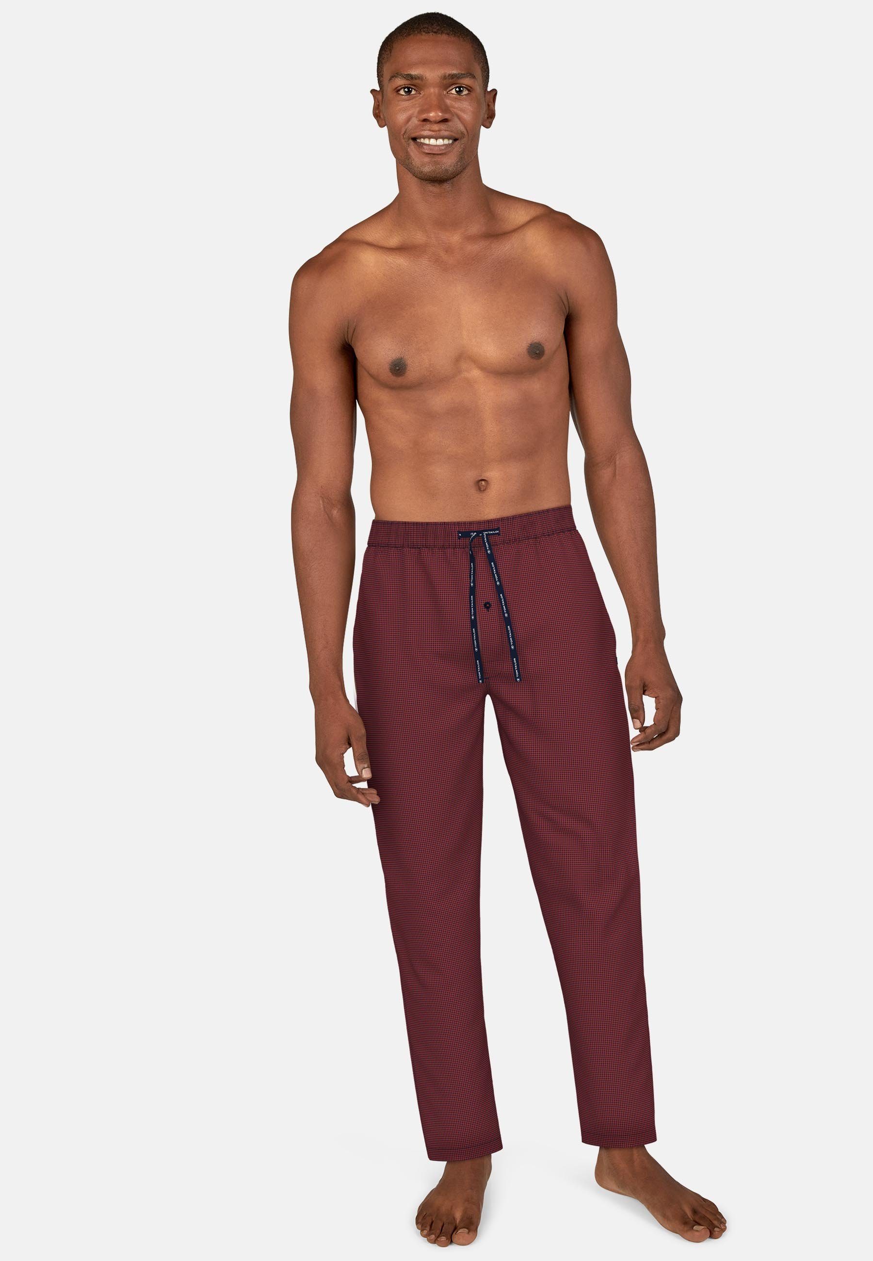 Tom Tailor Schlafhose Tom Tailor Herren Lange Hose Rot Kariert 1 Tlg
