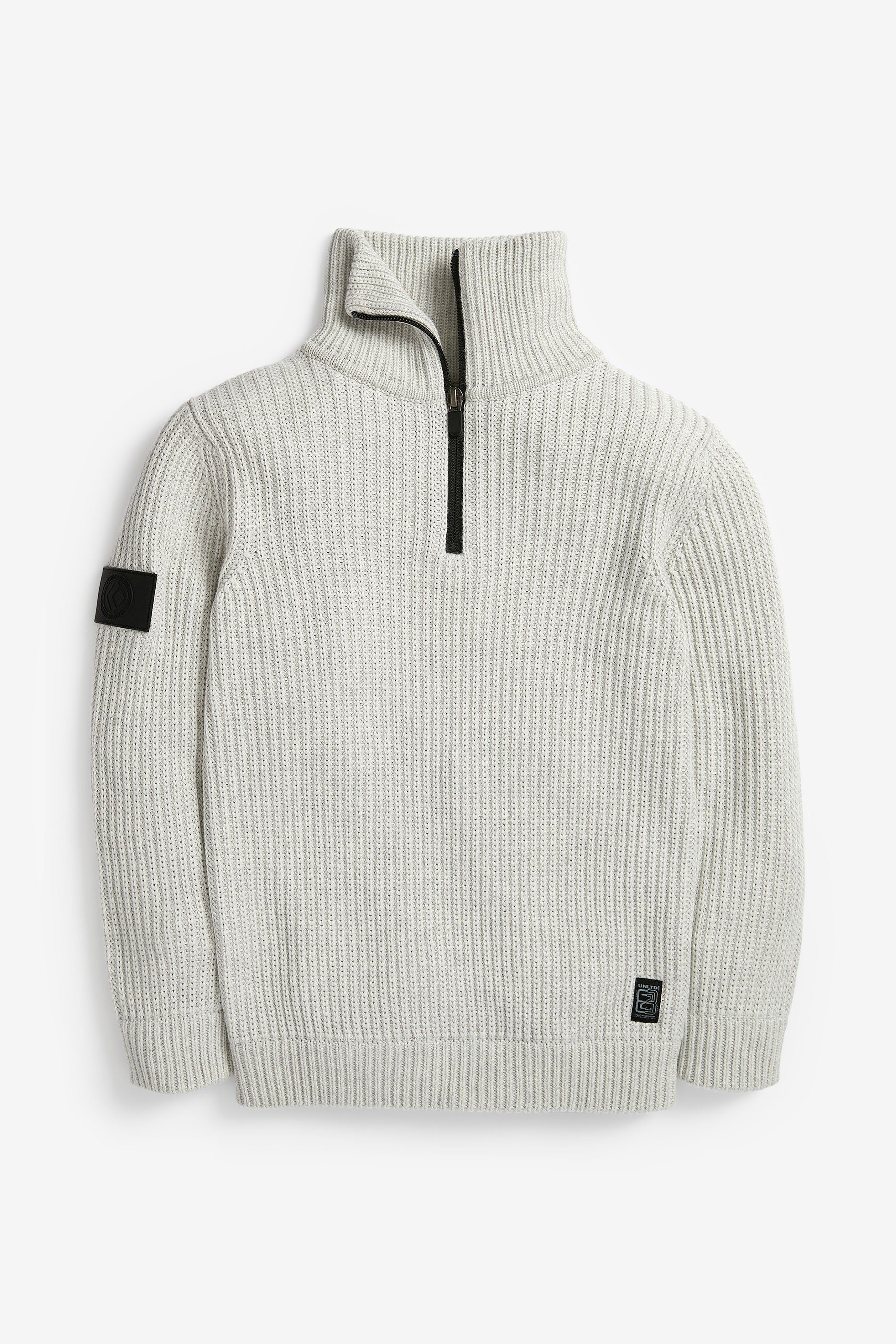 Next Troyer Hochgeschlossener Grobstrickpullover Mit Rv 1 Tlg