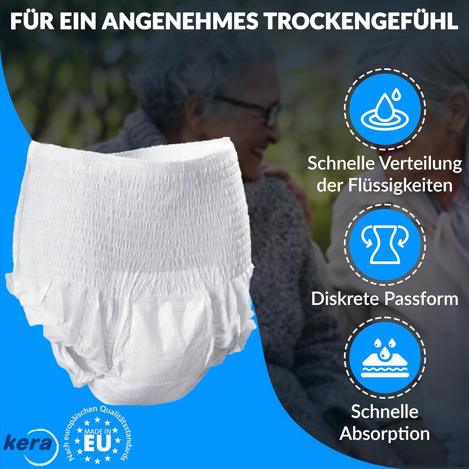 Kera Inkontinenzslip saugstarke Inkontinenz Pants für Frauen und Männer ...