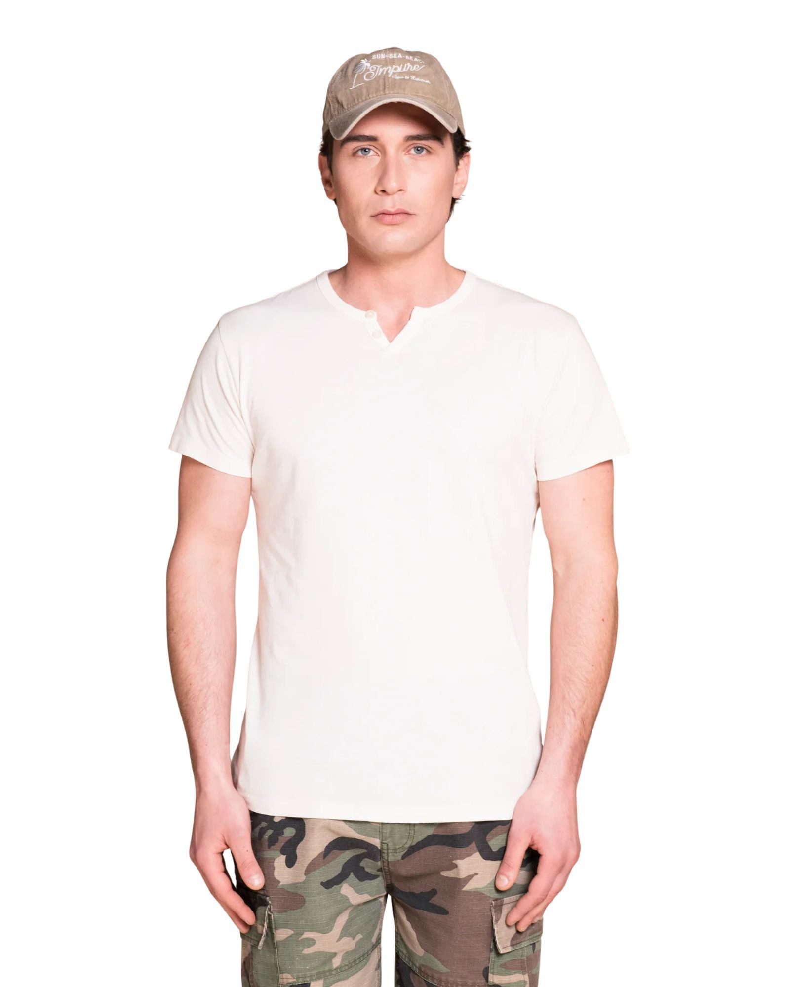 IMPURE T-Shirt CHESTER S/S JERSEY SOLID G/D - Basic Shirt für Herren ...