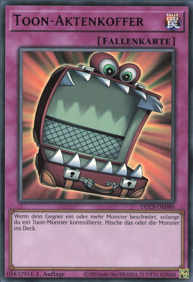Recollectibles Sammelkarte Yugioh Karte Toon Aktenkoffer V 2 Deutsch