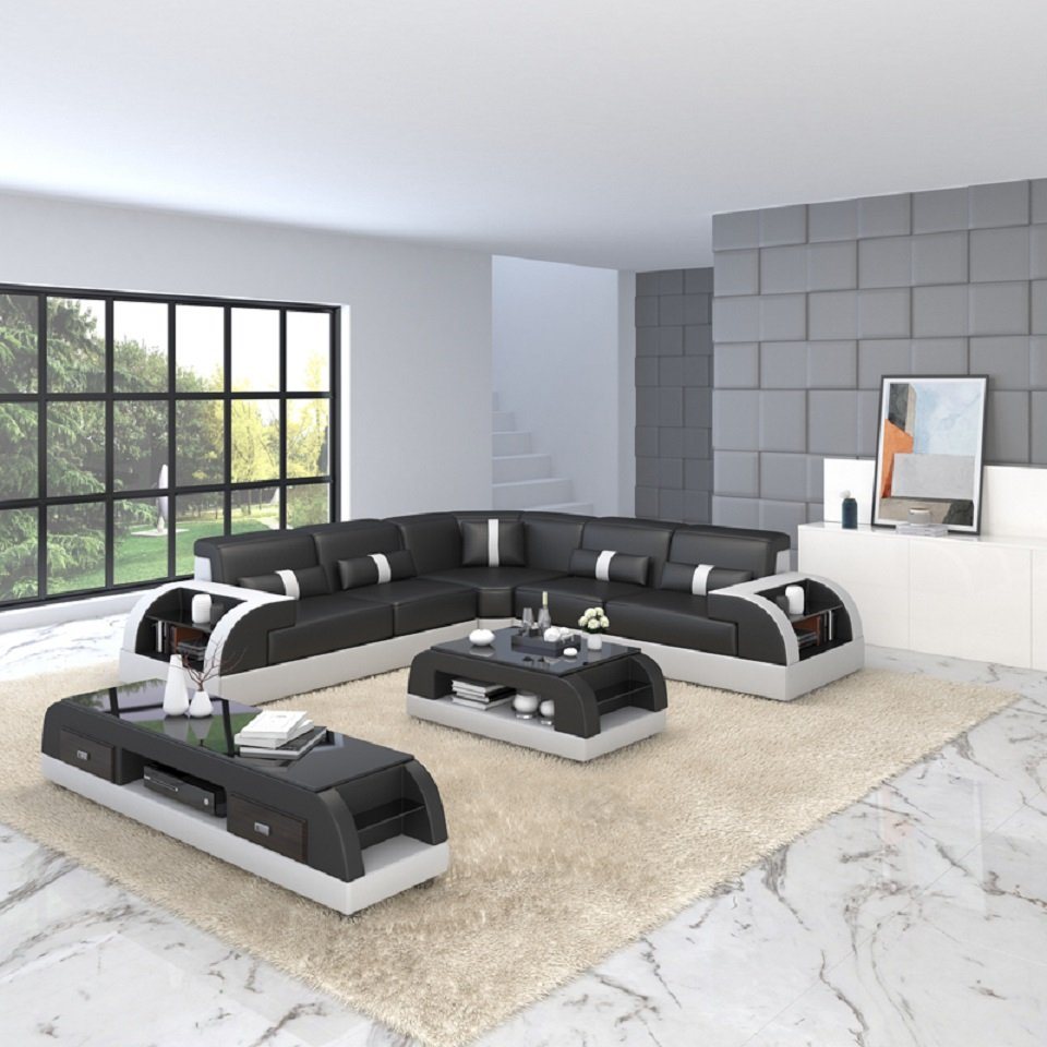Jvmoebel Ecksofa Designer Sofa Couch Polster Wohnlandschaft Ecksofa