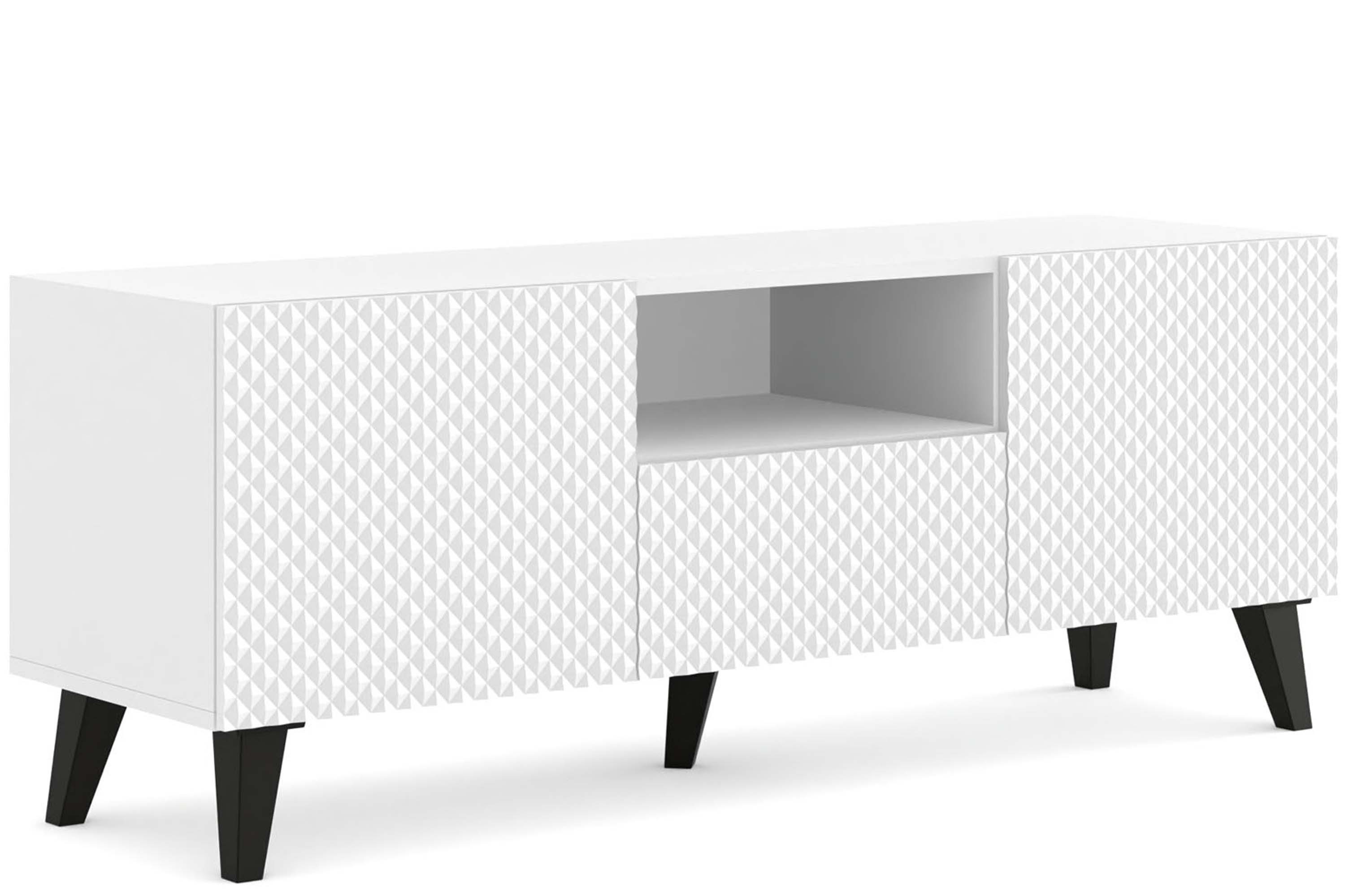 Konsimo® Lowboard Remus Tv Schrank Tv Board Mit Push To Open Funktion