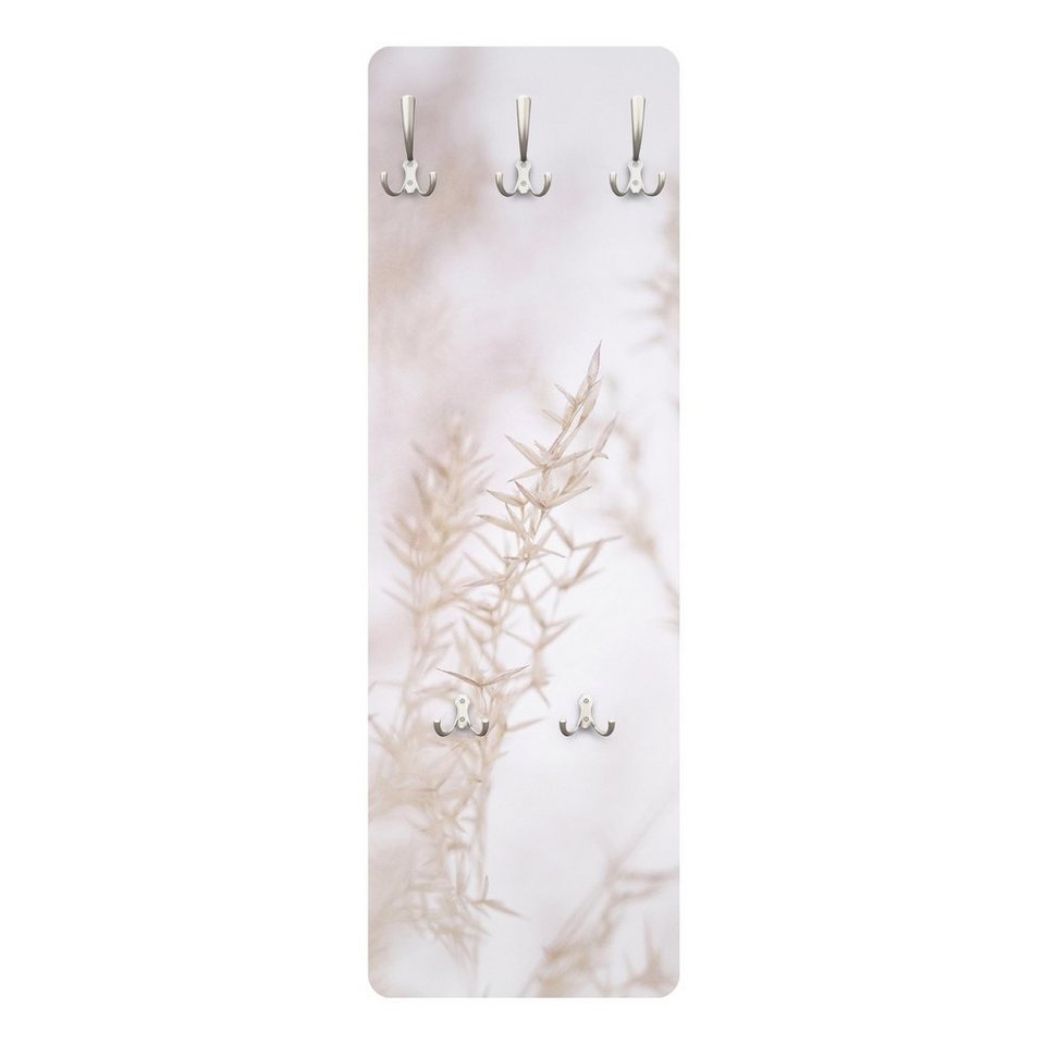 Bilderdepot24 Garderobenpaneel Beige Botanik Tropisch Blumen Liebe