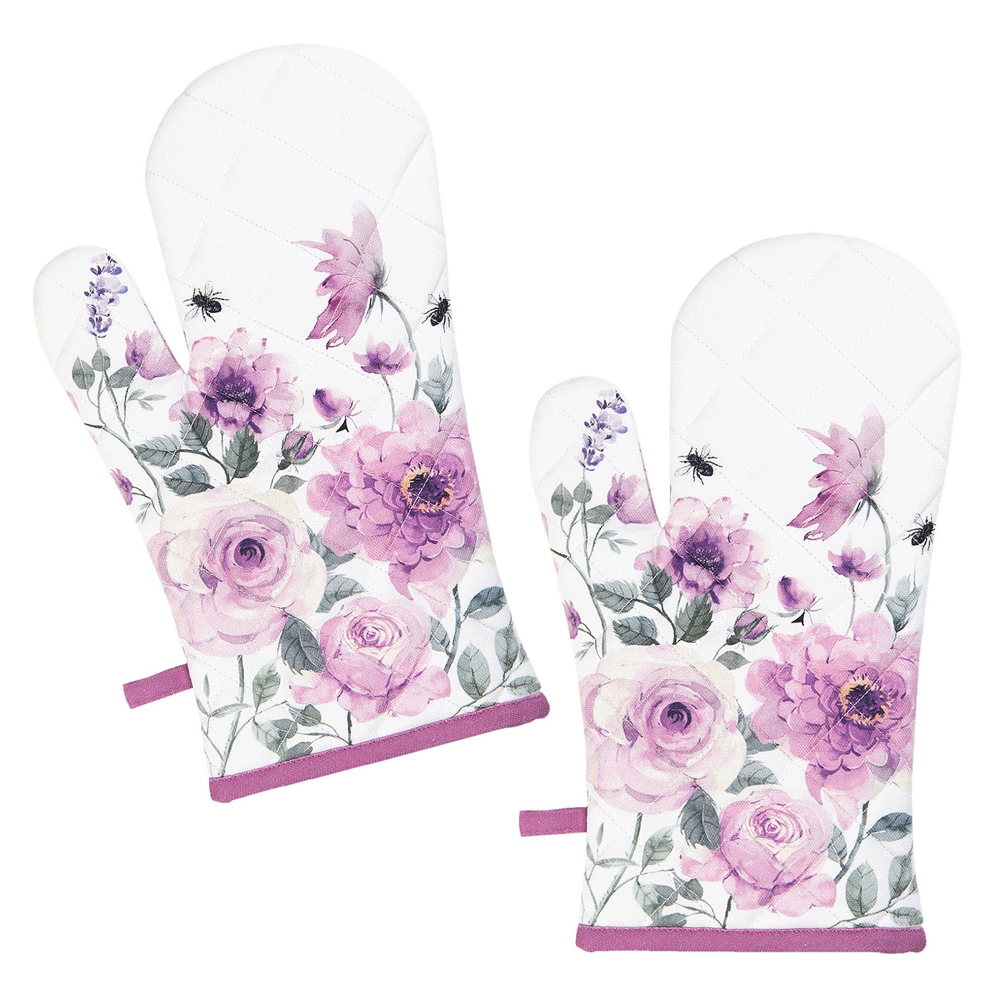 Clayre And Eef Topfhandschuhe Roses And Butterflies Set 2 Tlg 2