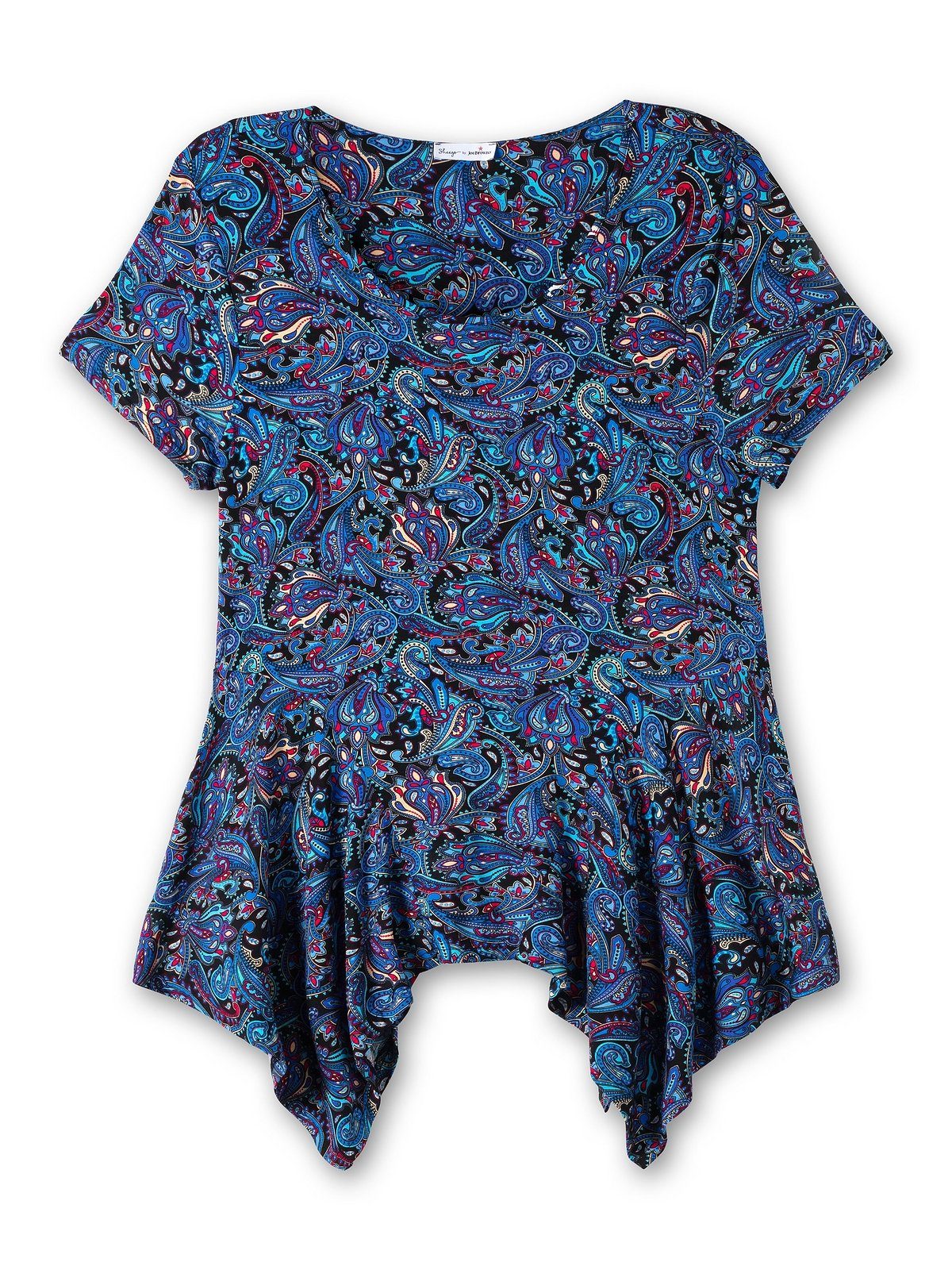 sheego by Joe Browns Zipfelshirt Große Größen in Longform, mit Paisleydruck
