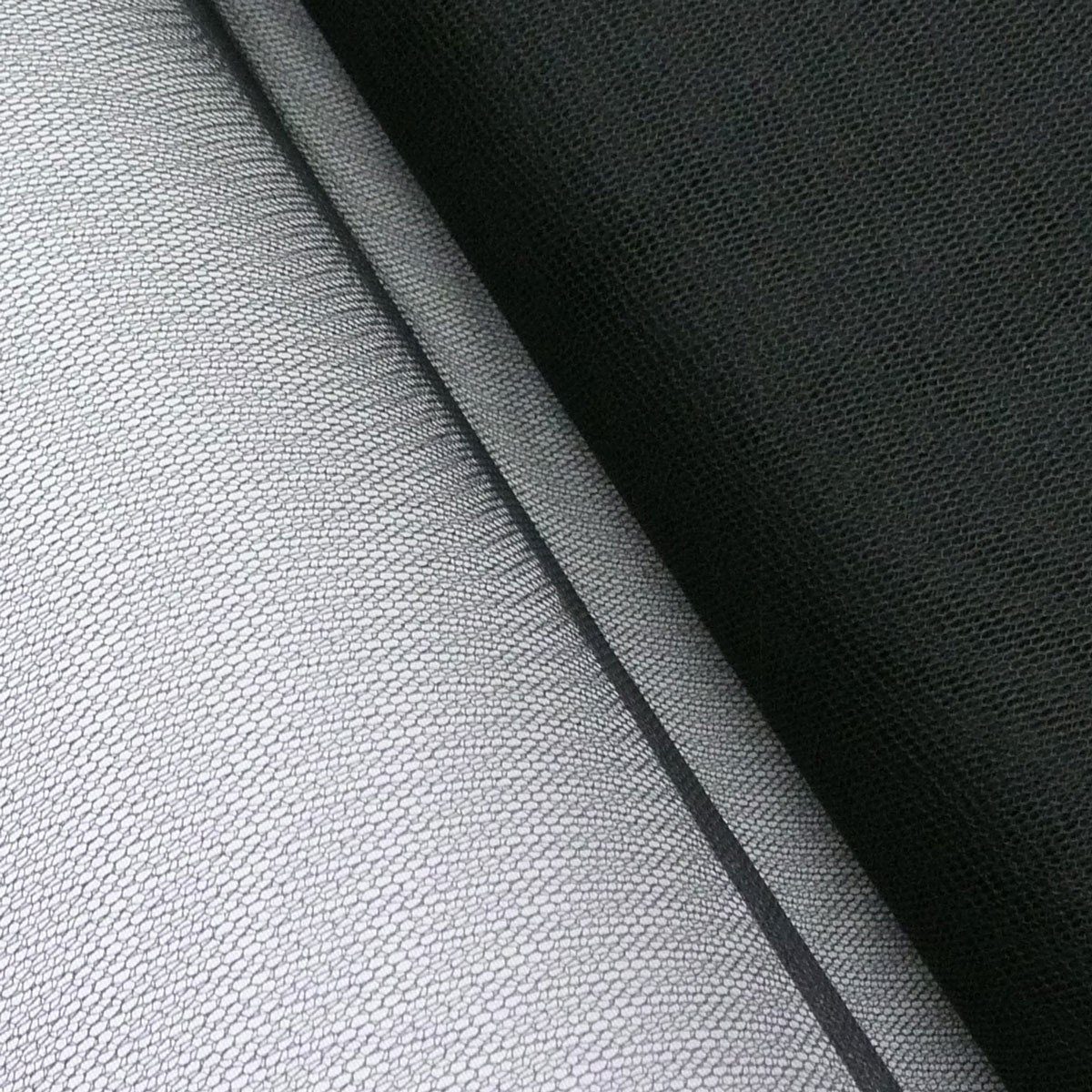 SchÖner Leben Stoff Kreativstoff Tüll Polyester Schwarz 14m Breite