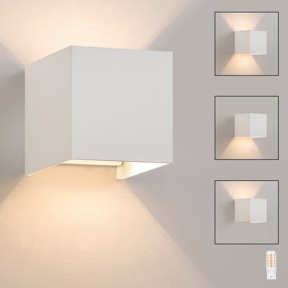 Nettlife Led Wandleuchte Aussen Außenleuchte Wandlampe Ip65 Wasserdicht