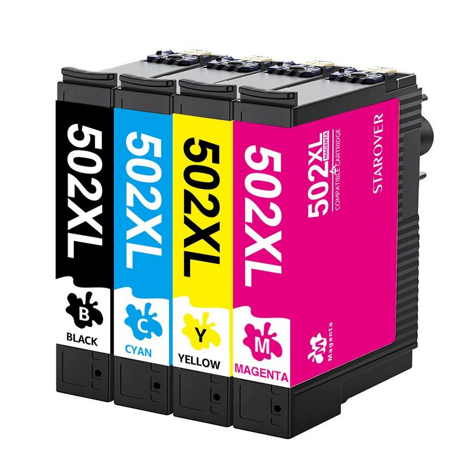 Starover 4 Pack 502xl Für Epson Expression Home Xp 5100 Wf 2865dwf