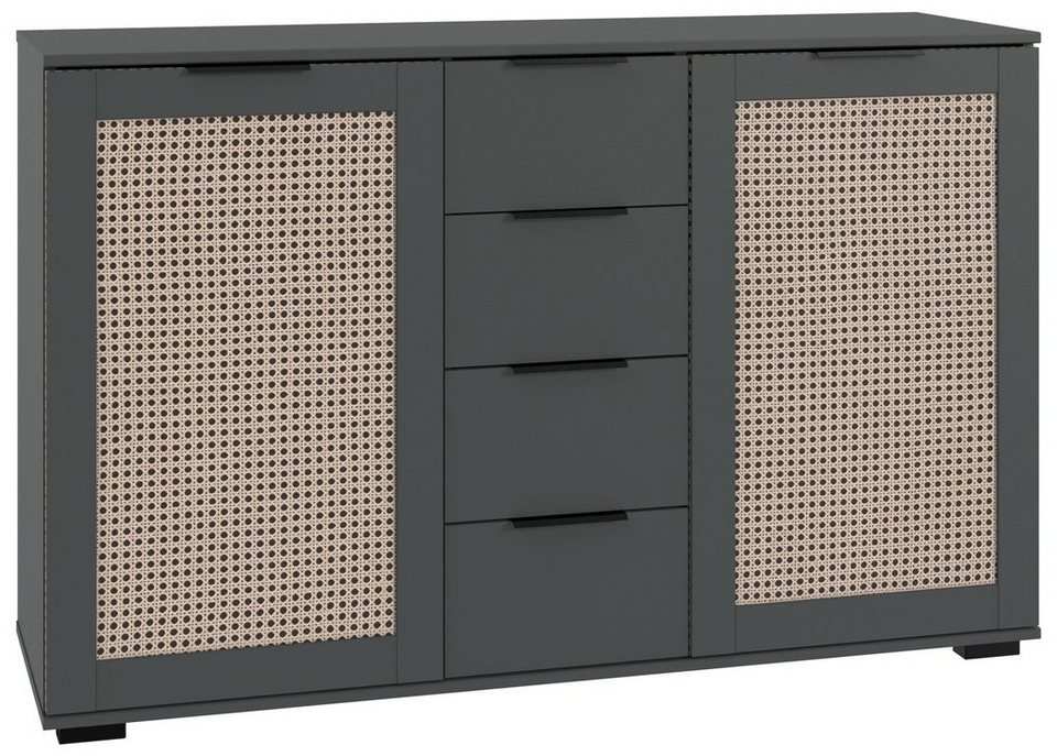 Wimex Kommode Wien Wien 1 St Kommode 130x40x83cm Graphit Wiener