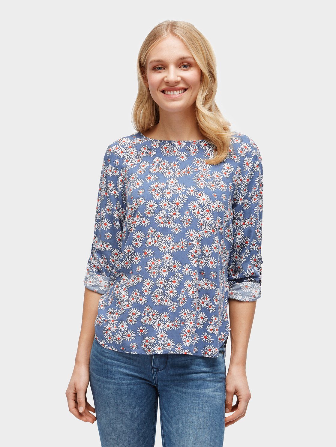 Tom Tailor Shirtbluse Gemusterte Bluse Kaufen Otto