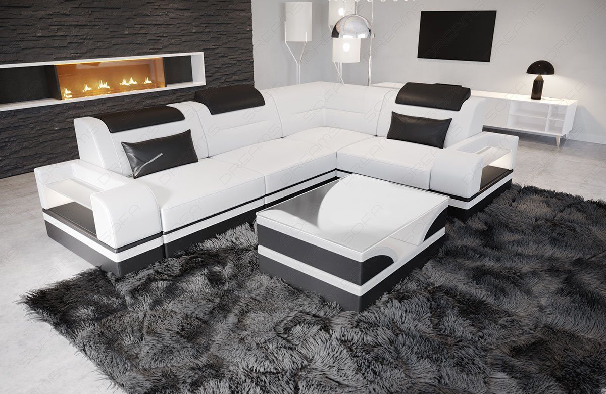 Sofa Dreams Ecksofa Ledercouch Sofa Trivento L Form Kurz Leder Sofa