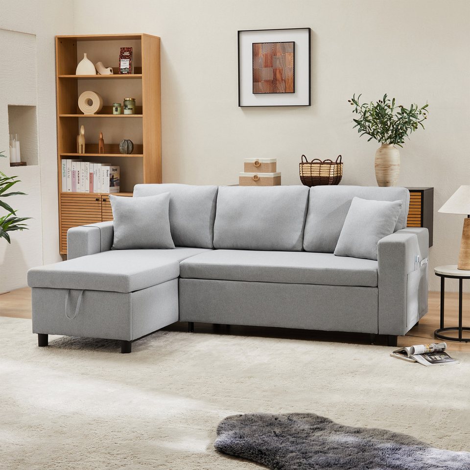 Okwish Sofa Ecksofa Schlafsofa Loungesofa Mit Schlaffunktion L