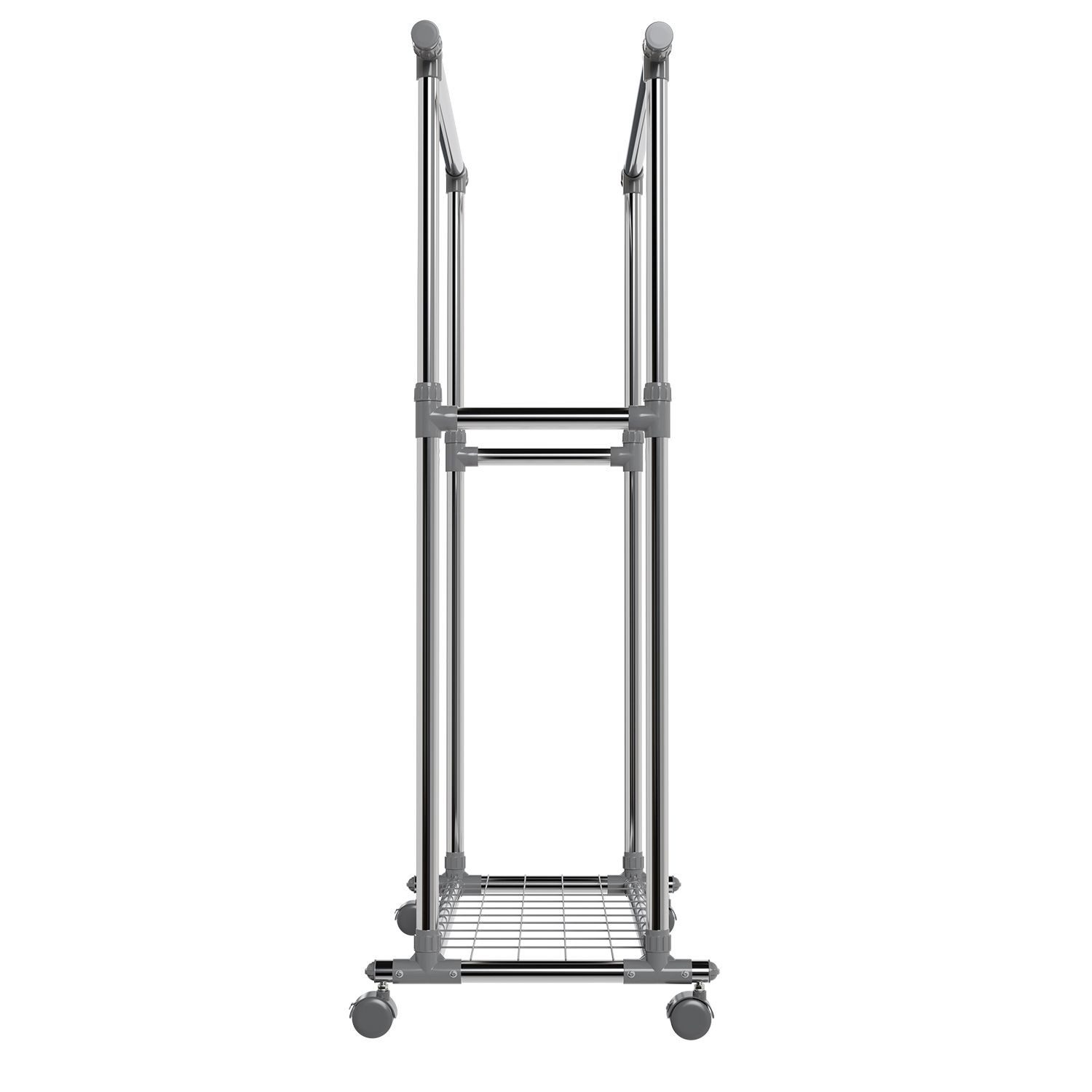 Juskys Kleiderständer, (Stangen stufenlos höhenverstellbar & ausziehbar), mit Doppelstange ...