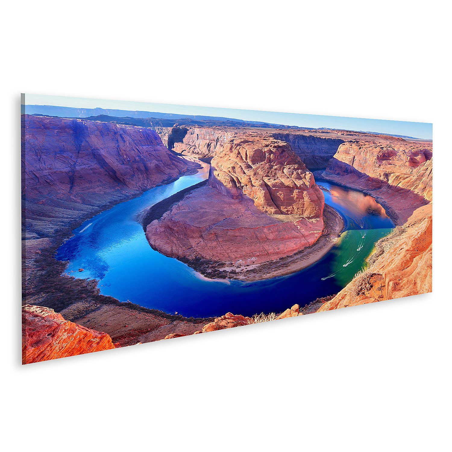 islandburner Leinwandbild Bild auf Leinwand Hufeisen Biegung Colorado Fluss In Page Arizona Usa