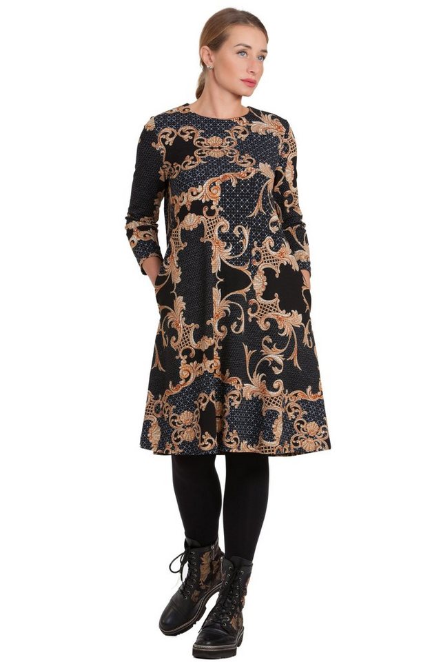 WERI SPEZIALS Strumpfhersteller GmbH Midikleid MAGNOLICA Collection >>Gold WERI SPEZIALS Strumpfhersteller GmbH Midikleid MAGNOLICA Collection >>Gold
