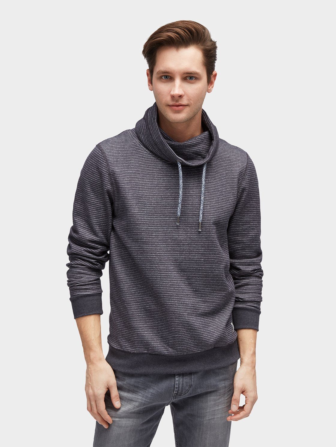 Tom Tailor Sweater Gestreiftes Sweatshirt Langärmlig Mit