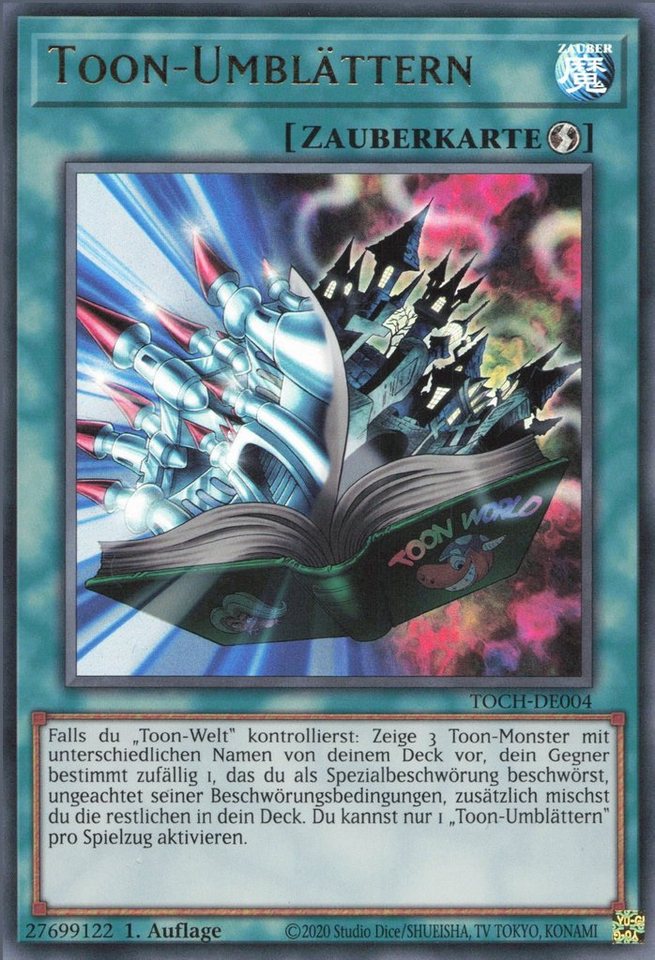 Recollectibles Sammelkarte Yugioh Karte Toon Umblättern V 1 Deutsch