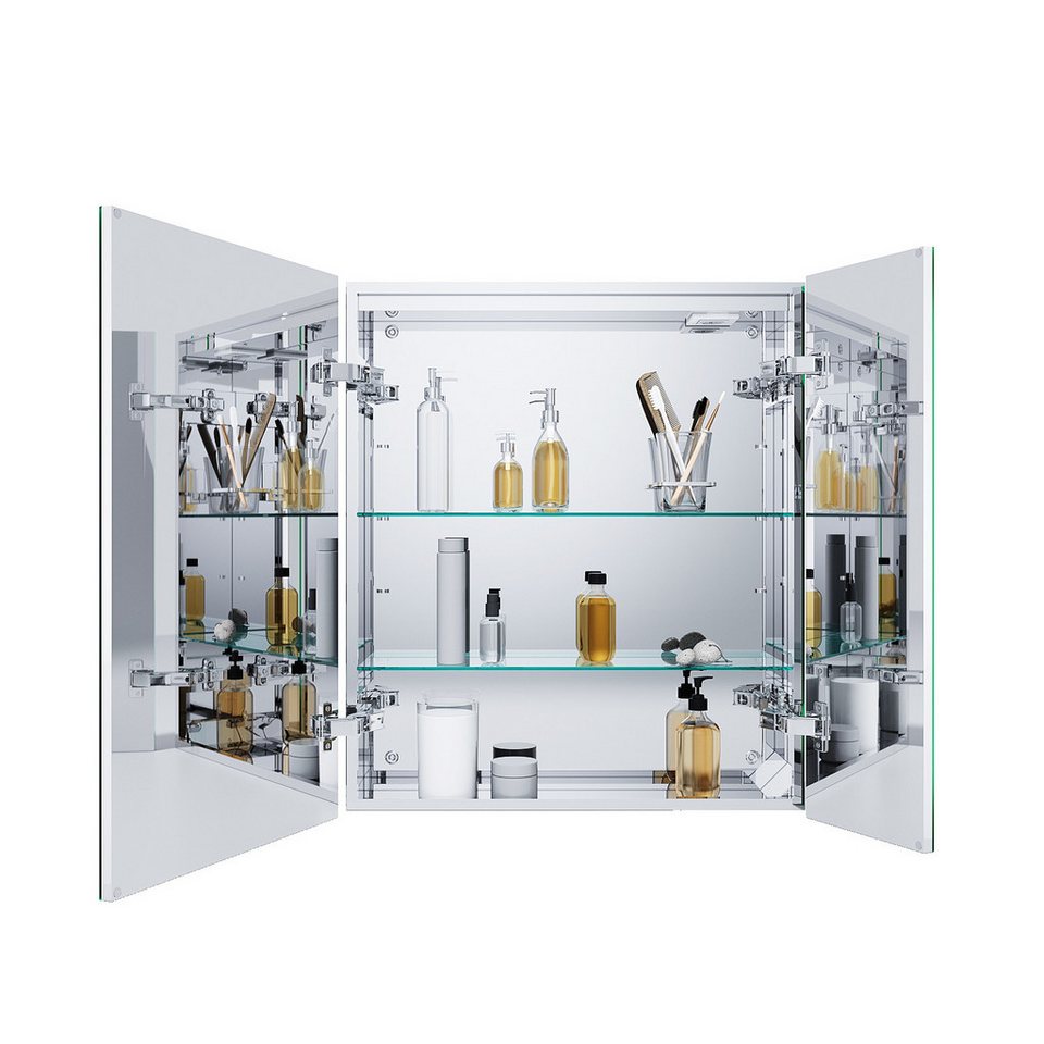 Sonni Badezimmerspiegelschrank Spiegelschrank Mit Led Beleuchtung Bad