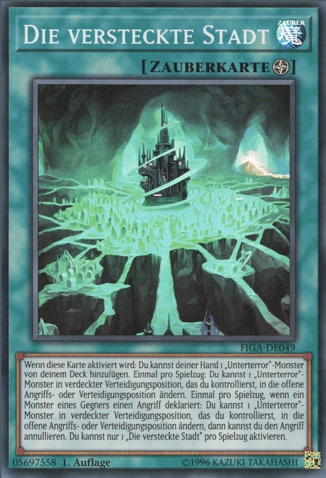 Recollectibles Sammelkarte Yugioh Karte Die Versteckte Stadt Deutsch