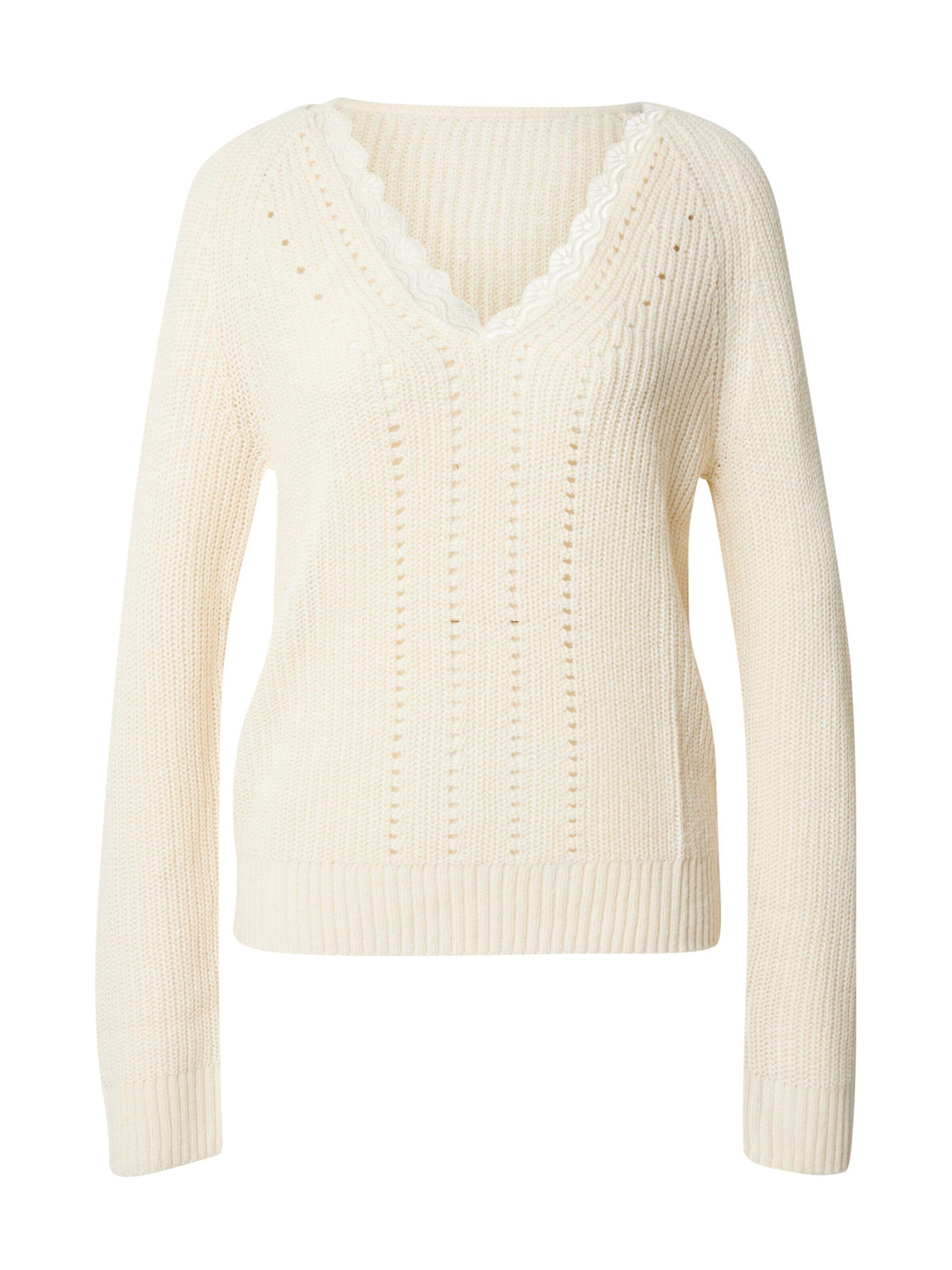 Vila Strickpullover OA (1-tlg) Spitze, Strukturierter Griff