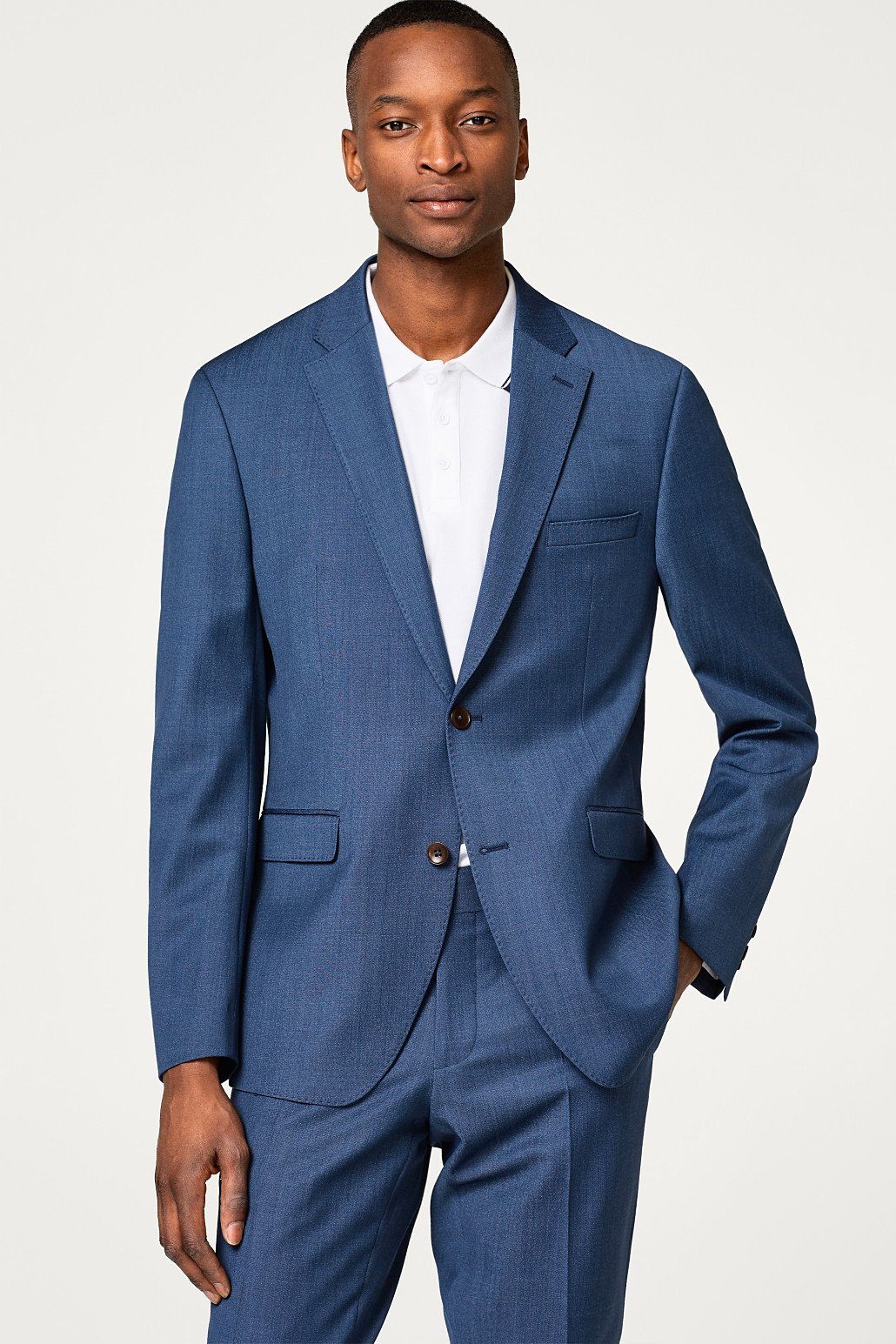 Esprit Collection Active Suit Fein Strukturiertes Sakko Aus Woll Mix