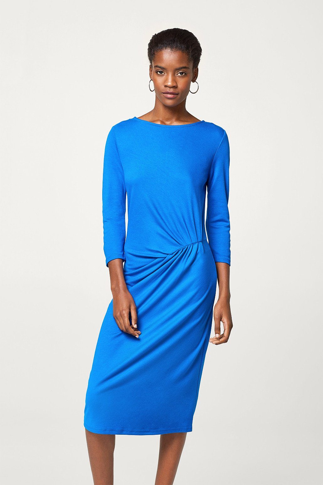 Esprit Collection Jersey Stretch Kleid Mit Betonter Taille Online