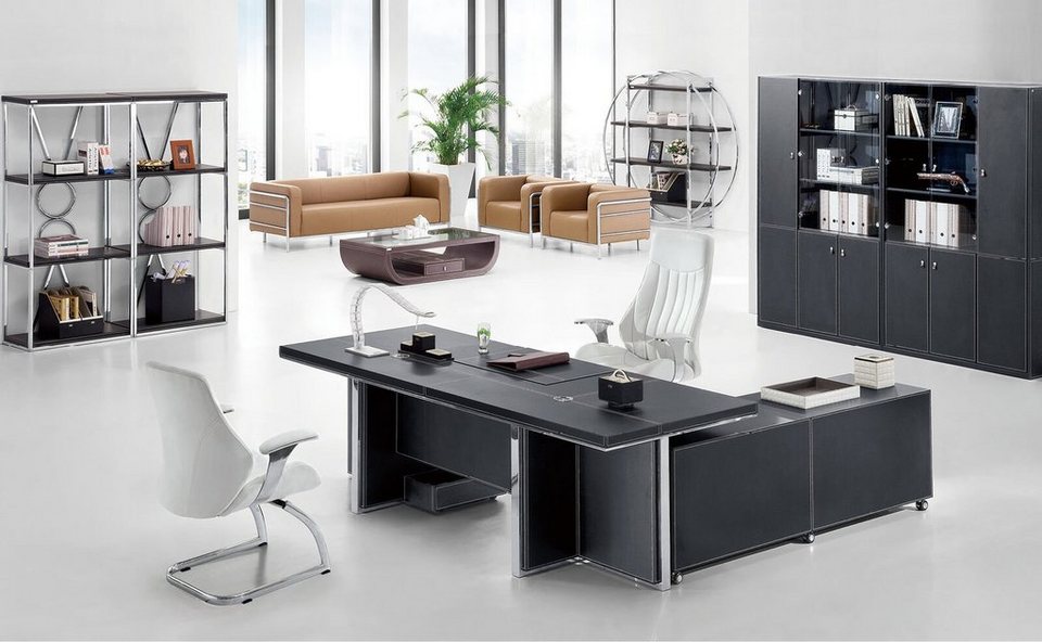 Jvmoebel Eckschreibtisch Schreibtisch Exclusiver Designer Tisch Büro
