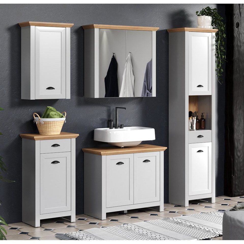 Lomadox Badmöbel Set Licata 19 Spar Set 5 St Badezimmer Set In