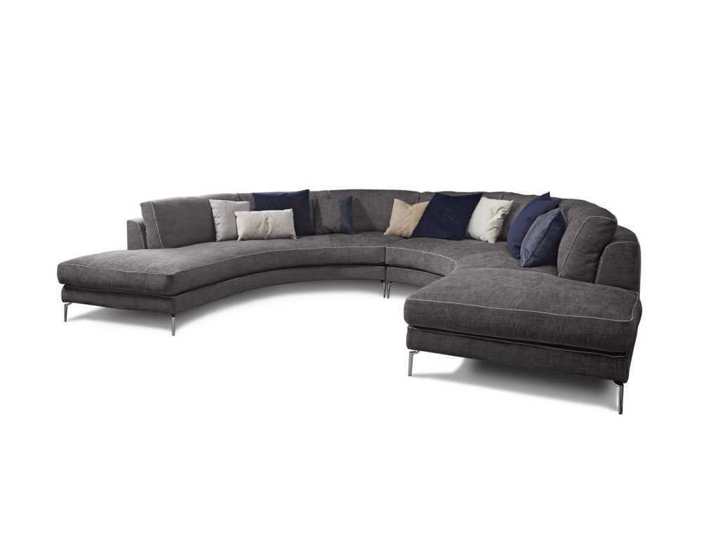 Jvmoebel Ecksofa Runde Luxus Wohnlandschaft Eckcouch Eckgarnitur