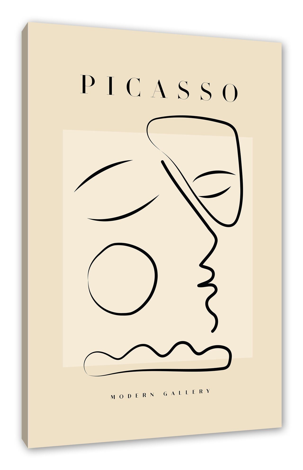 Pixxprint Glasbild Picasso Art Collection Gesicht Iii Picasso Art